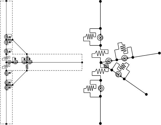 Analytical modeling using spring based approach
